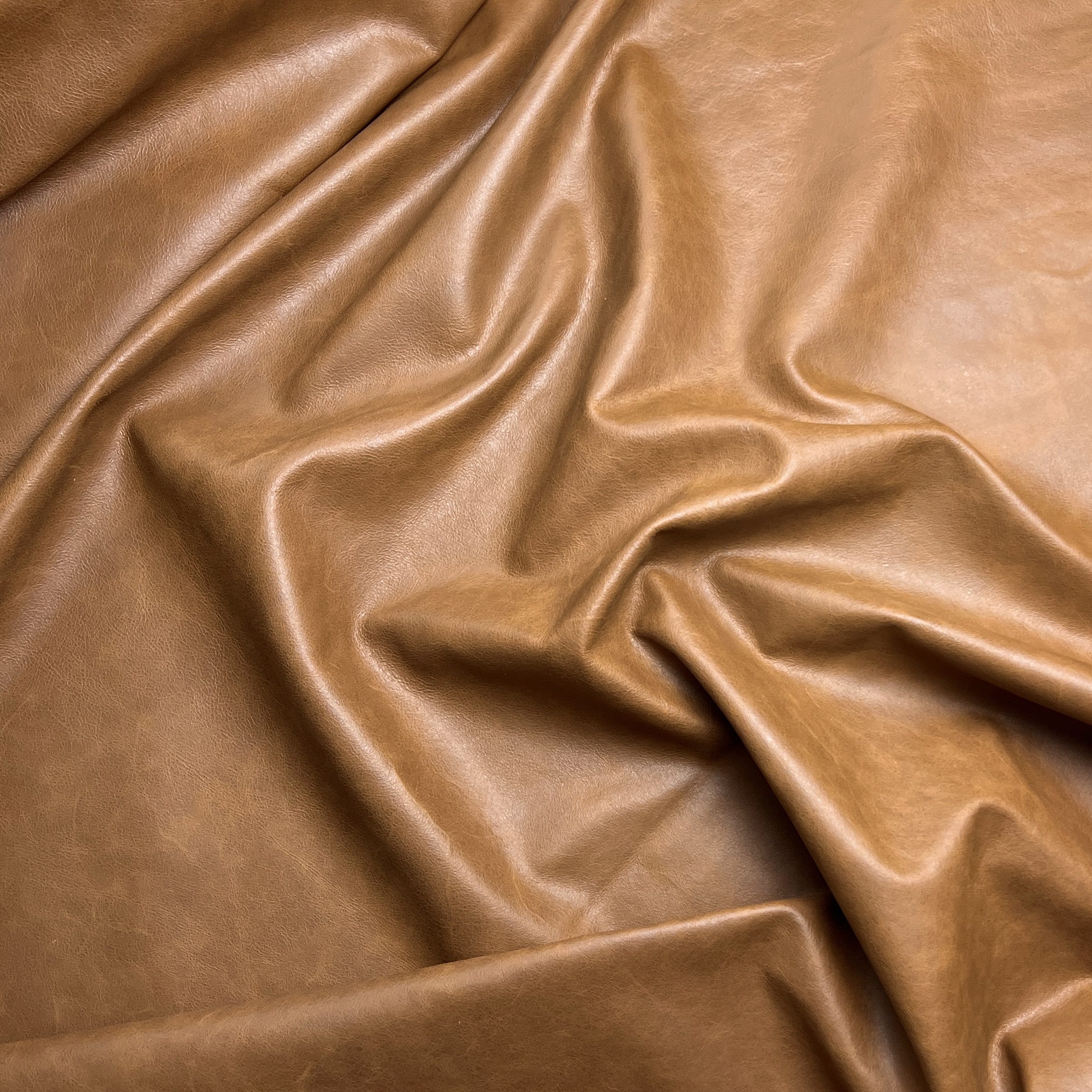 Piele naturală maro caramel - Tusi Leather